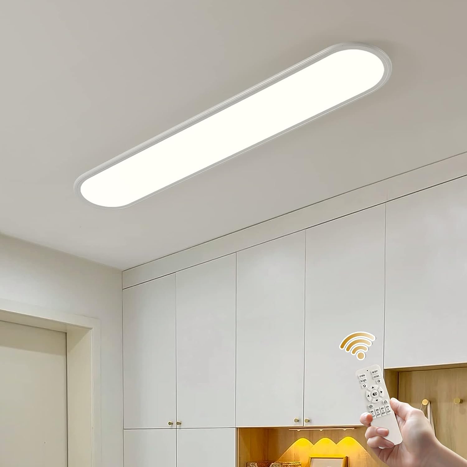 Dimmable LED Ceiling Light, 48W White – FURNILAND