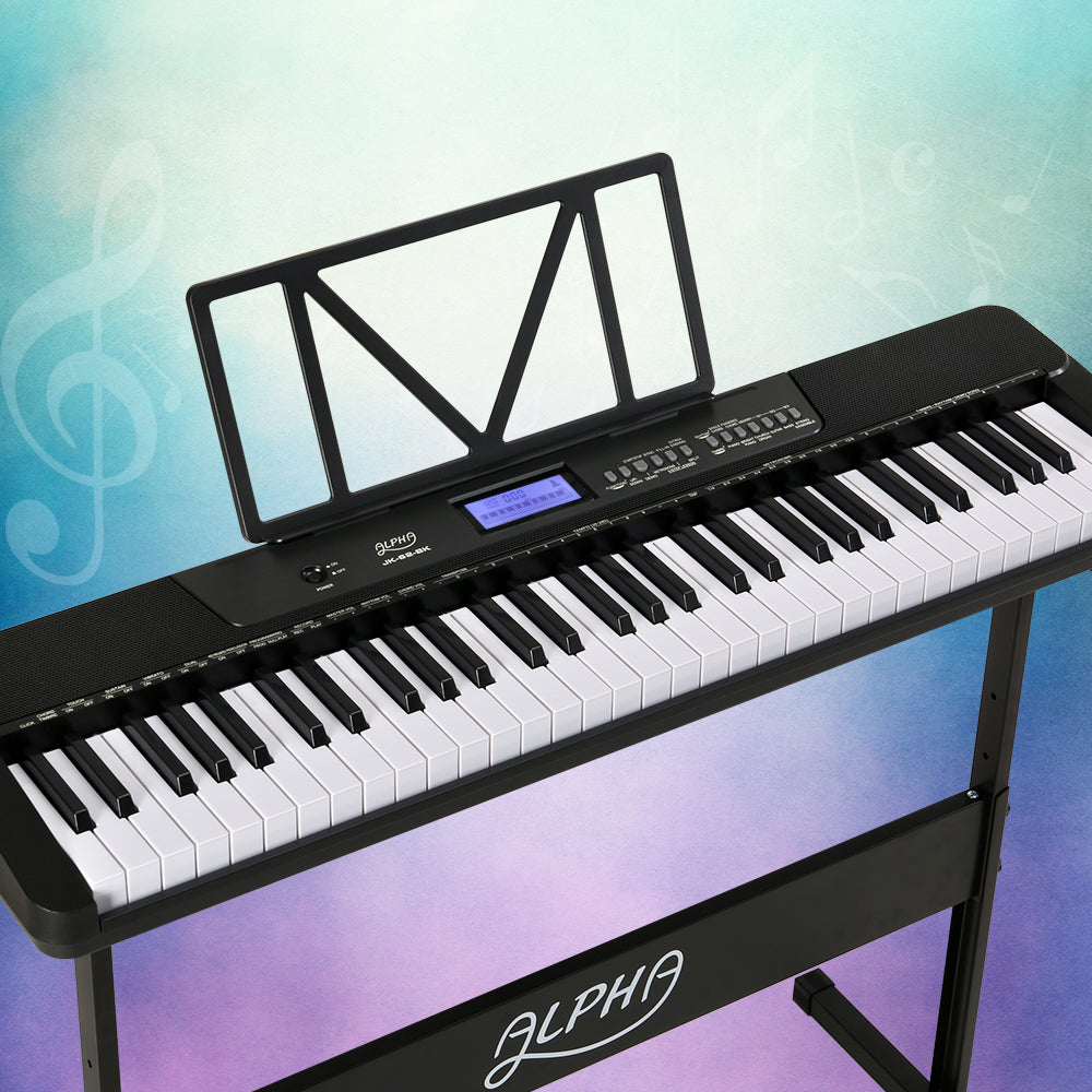 61 Keys Electronic Piano Keyboard Digital Electric w/ Stand Touch Sens ...