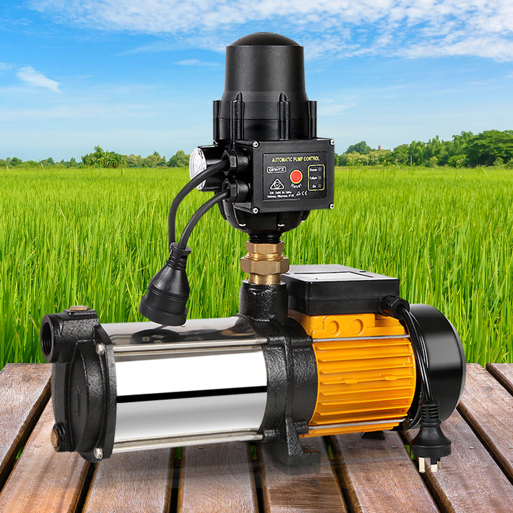 Garden Water Pump High Pressure 2500W 5-Stage Tank Irrigation Black ...