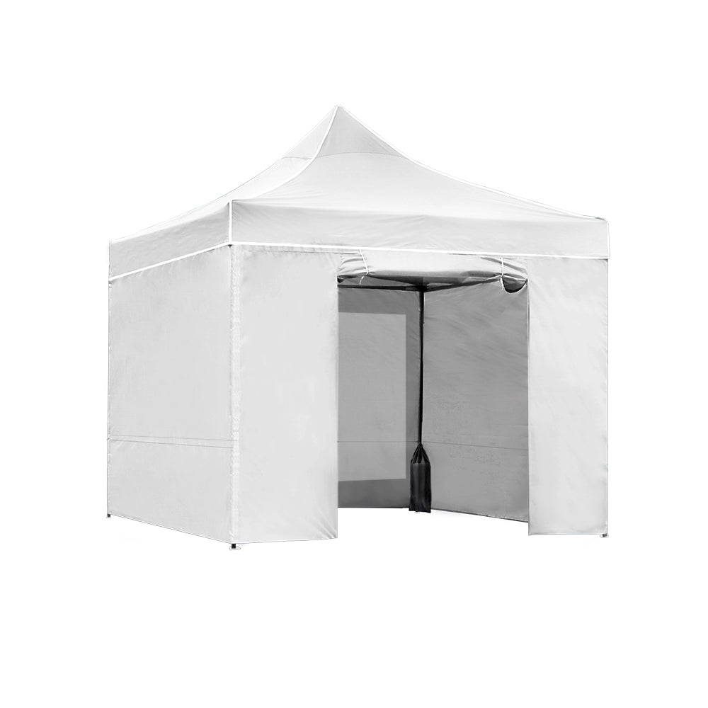 Gazebo Pop Up Marquee 3x3 Folding Wedding Tent Gazebos Shade White ...